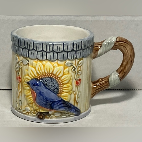 GANZ | Dining | Ganz Endangered Blue Bird Wildlife Birdhouse Coffee Mug ...
